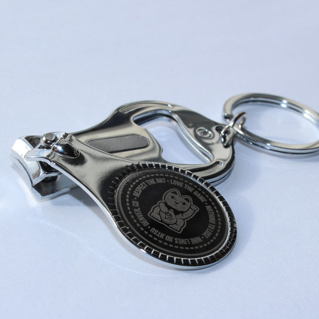 Laser Engraved Nail Clipper, Key Chain and Bottle Opener – Nine Lives ...